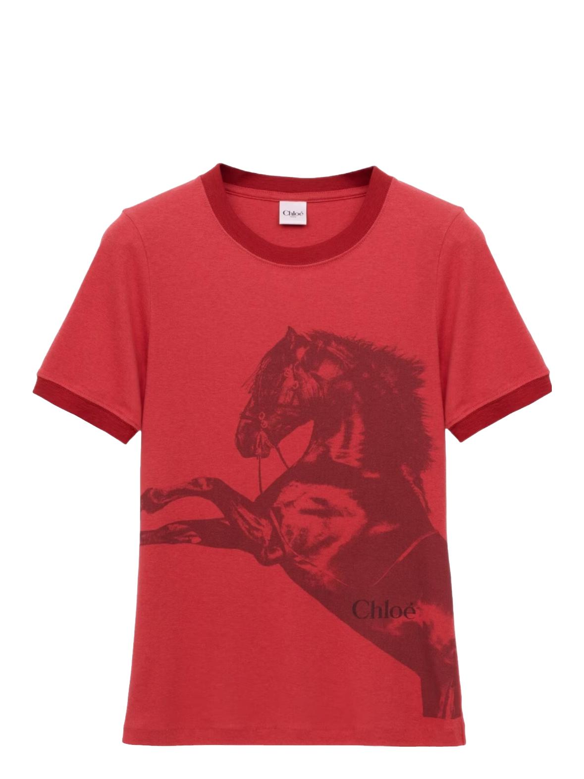CHLOÉ Chloe Printed Knit T-Shirt